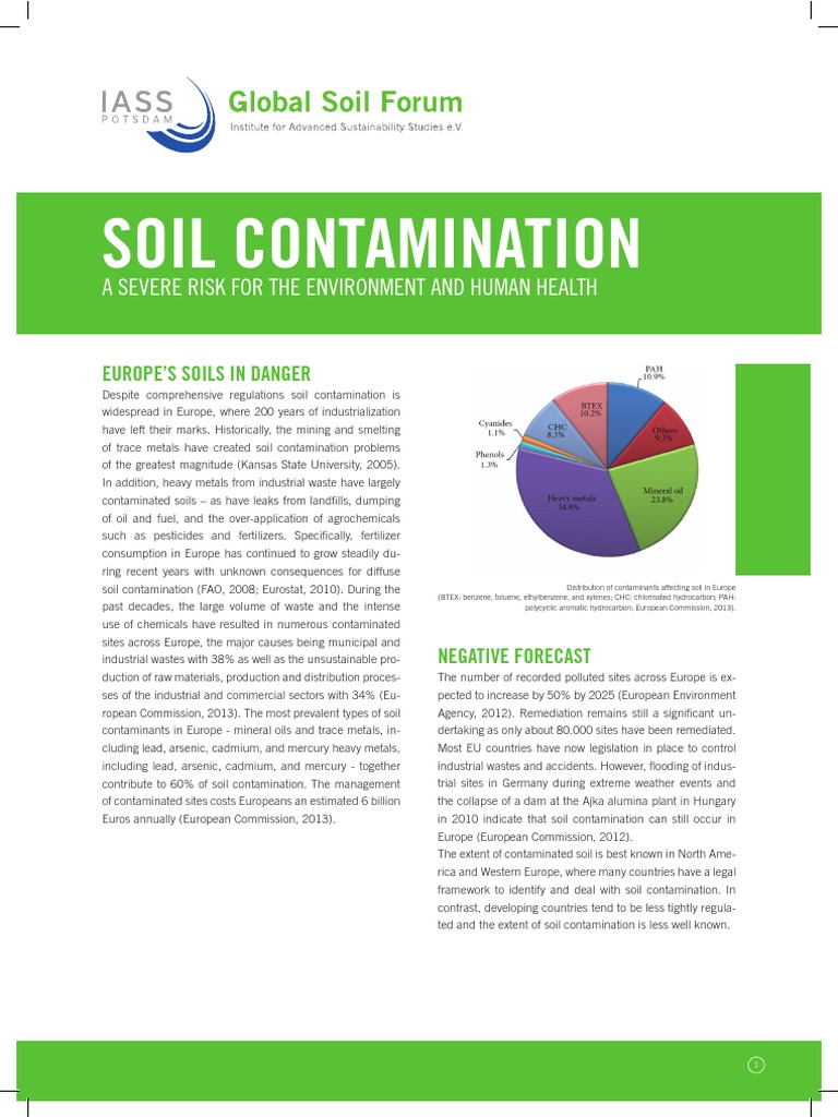 Soil Contamination | PDF | Environmental Remediation | Soil