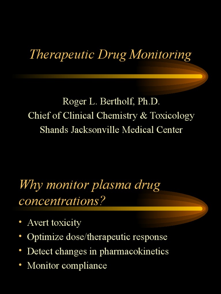 Therapeutic Drug Monitoring Overview | PDF | Chromatography | High ...