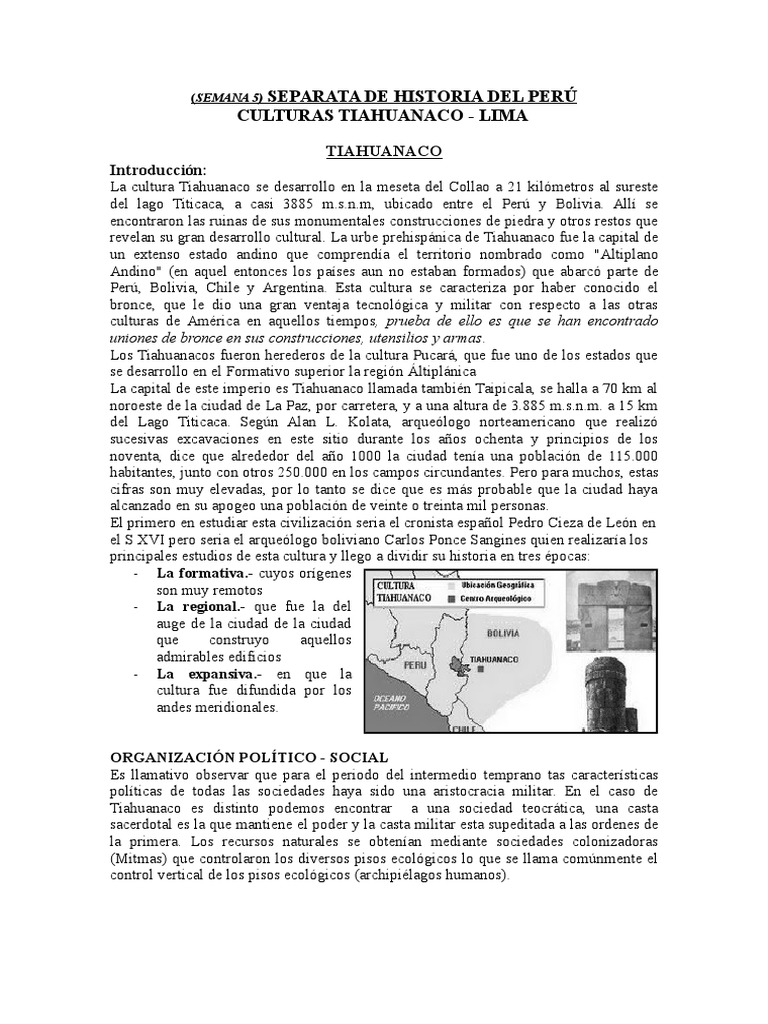 Intermedio Temprano - Intermedio Tardío | PDF | Imperio Inca | Cultura ...