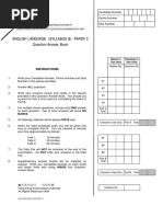 Form 3 English Exam May 2022 | PDF