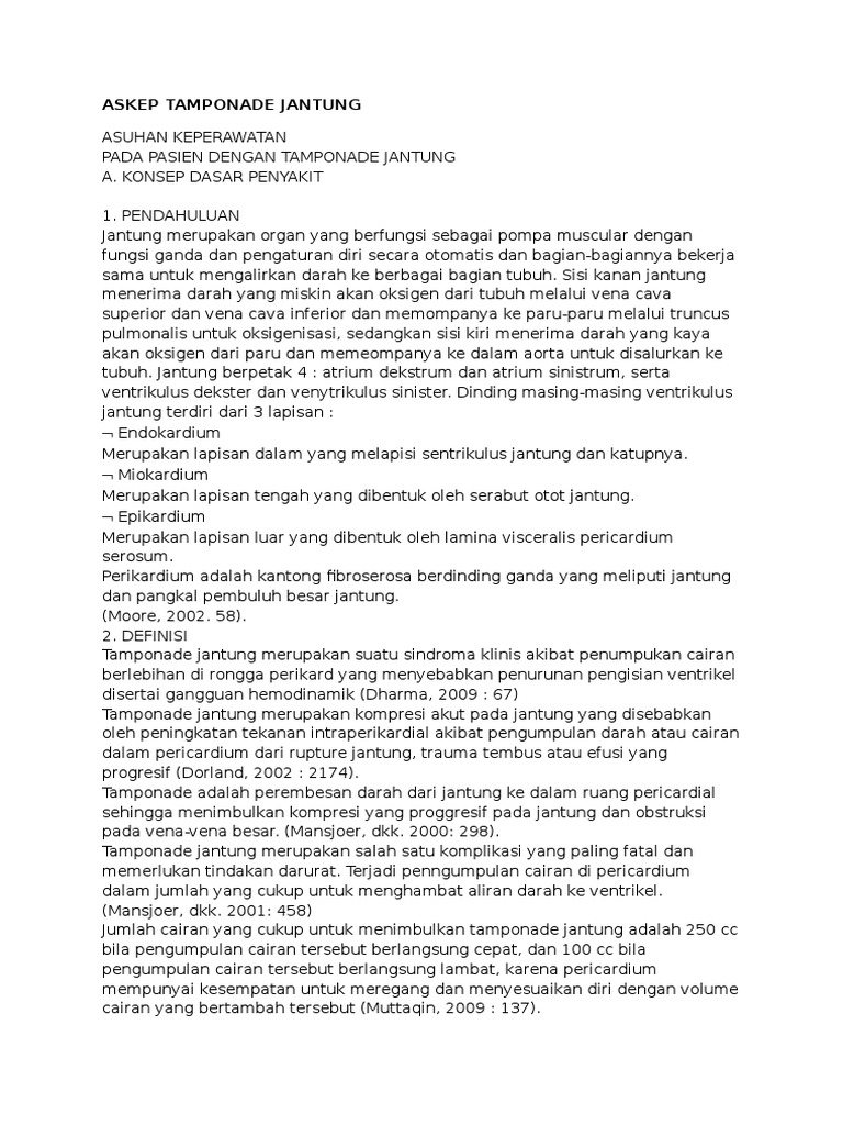 Askep Tamponade Jantung | PDF