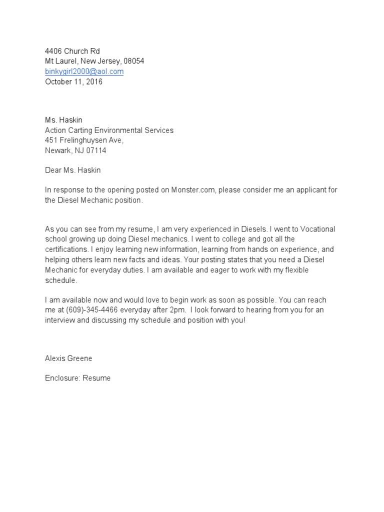 Coverletter | PDF | Career & Growth | Self-Improvement