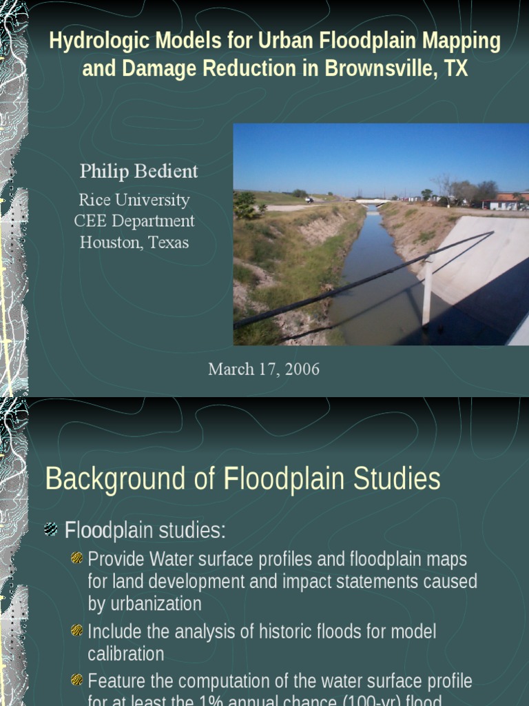 Developing Accurate Floodplain Models and Evaluating Mitigation ...