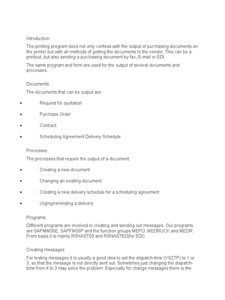 ME9F Document | PDF | Electronic Data Interchange | Email