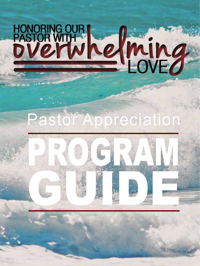 Pastor Appreciation: Program | PDF | Prayer | Direct Marketing