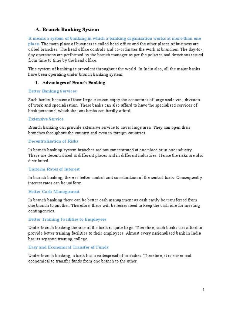 Branch Banking System | PDF | Automated Teller Machine | Financial ...