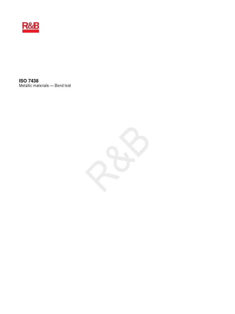 Iso 7438 PDF | PDF