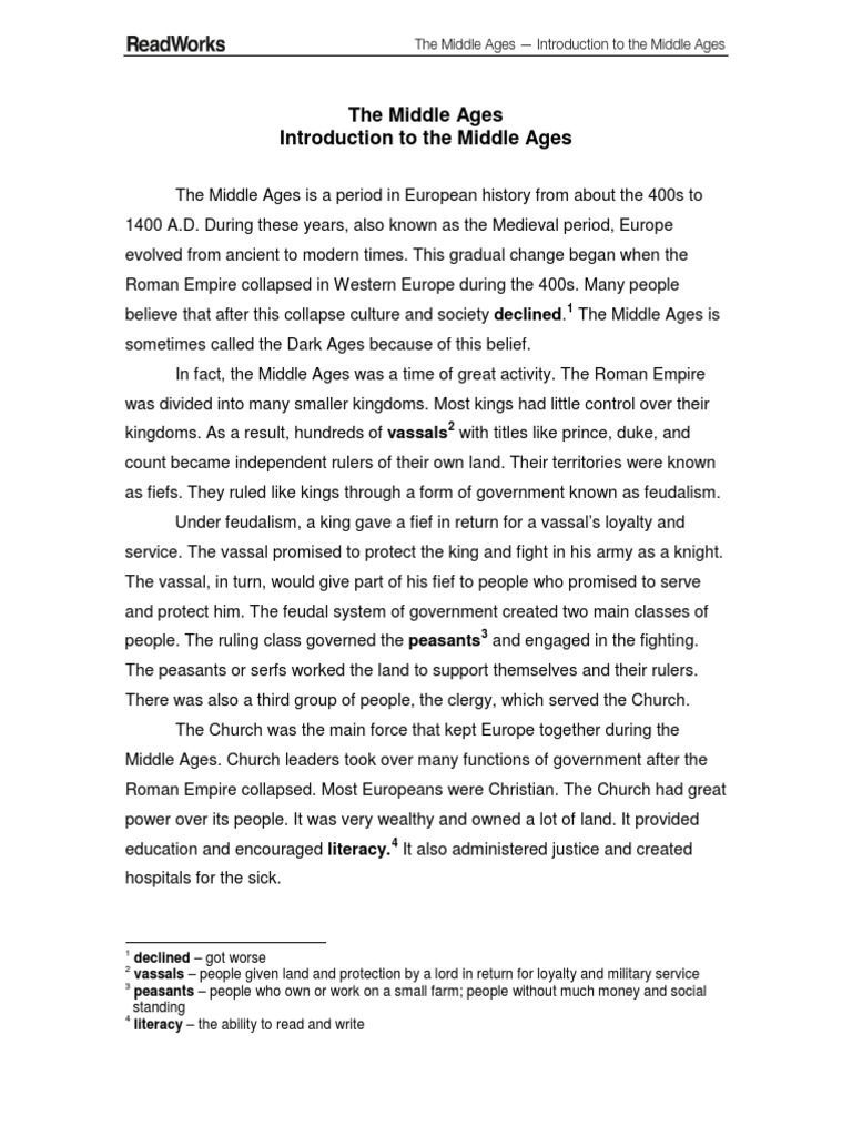 880 The Middle Ages Introduction To The Middle Ages | PDF | Middle Ages ...