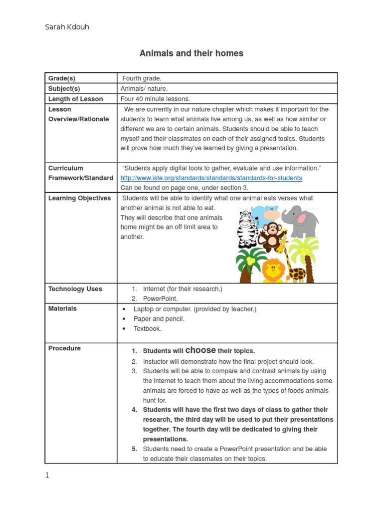 Lesson Plan With Rubric | PDF | Language Arts & Discipline