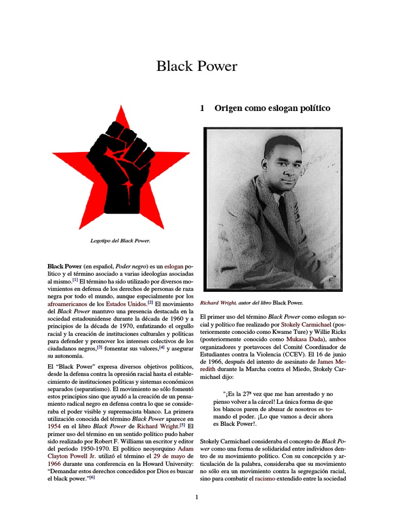 Black Power | PDF | Poder negro | Teorías políticas