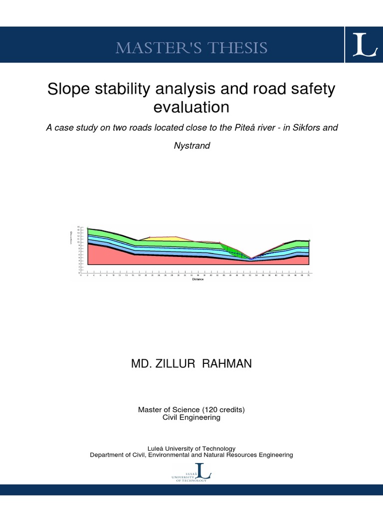 Slope Stability Analysis and Road Safety PDF | PDF | Soil Mechanics ...