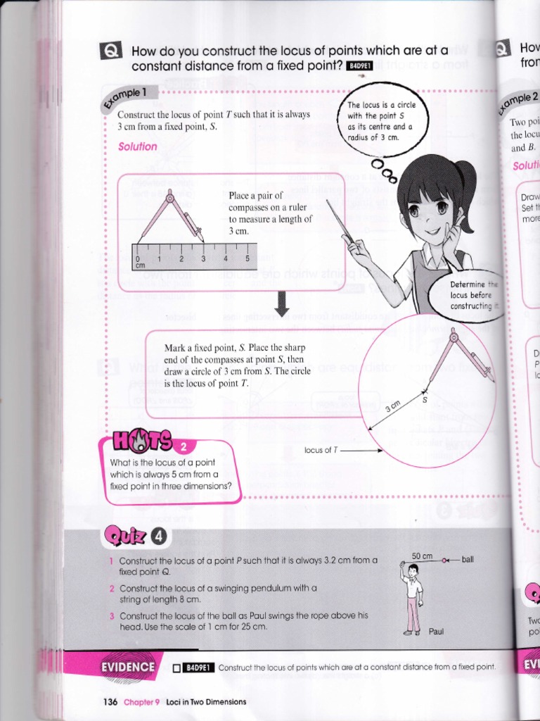 Construct the locus of points at a constant distance from a fixed point ...