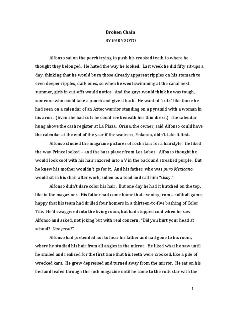 Broken Chain Short Story | PDF | Leisure