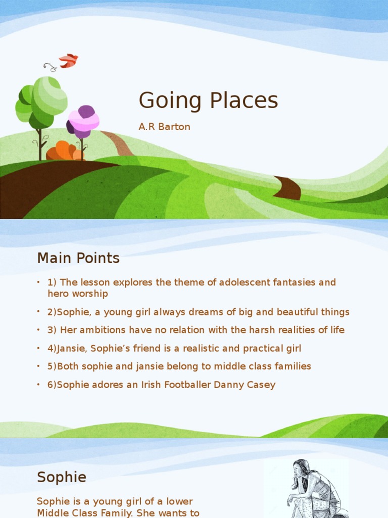 Going Places: A.R Barton | PDF
