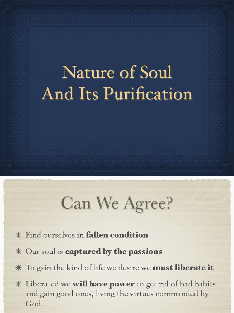 Nature of Soul & Purification | PDF | Repentance | Confession (Religion)