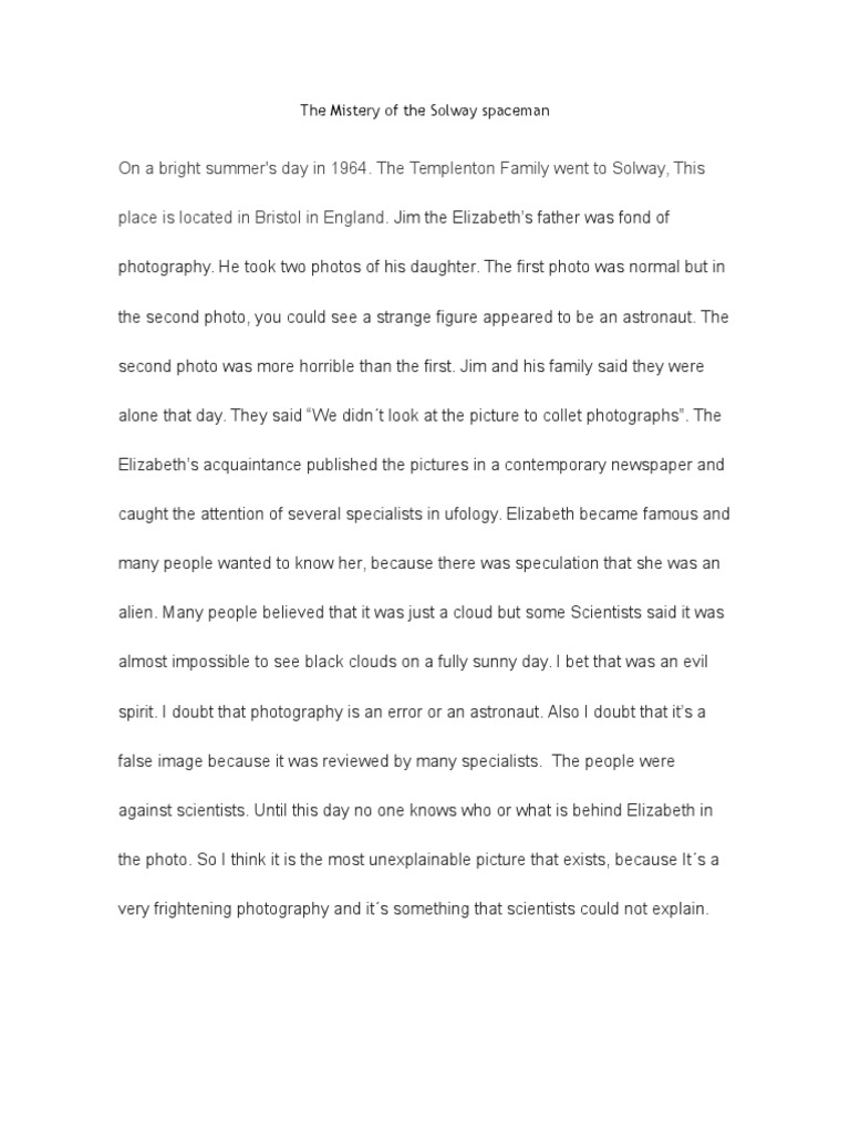 Mystery of the Solway Spaceman | PDF | Social Science | Mystery ...