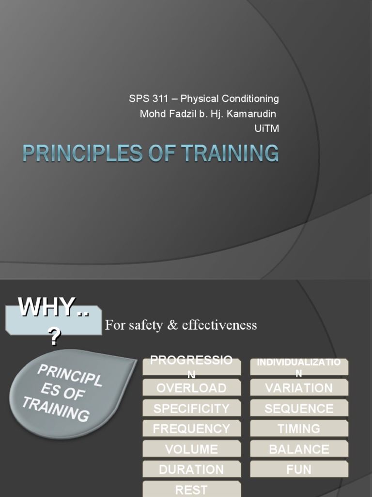 Principle of Training | PDF | Strength Training | Aerobic Exercise