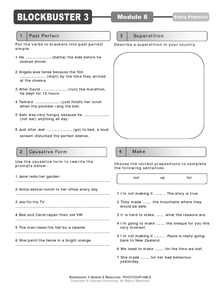 Blockbuster 3 Test | PDF | Language Arts & Discipline