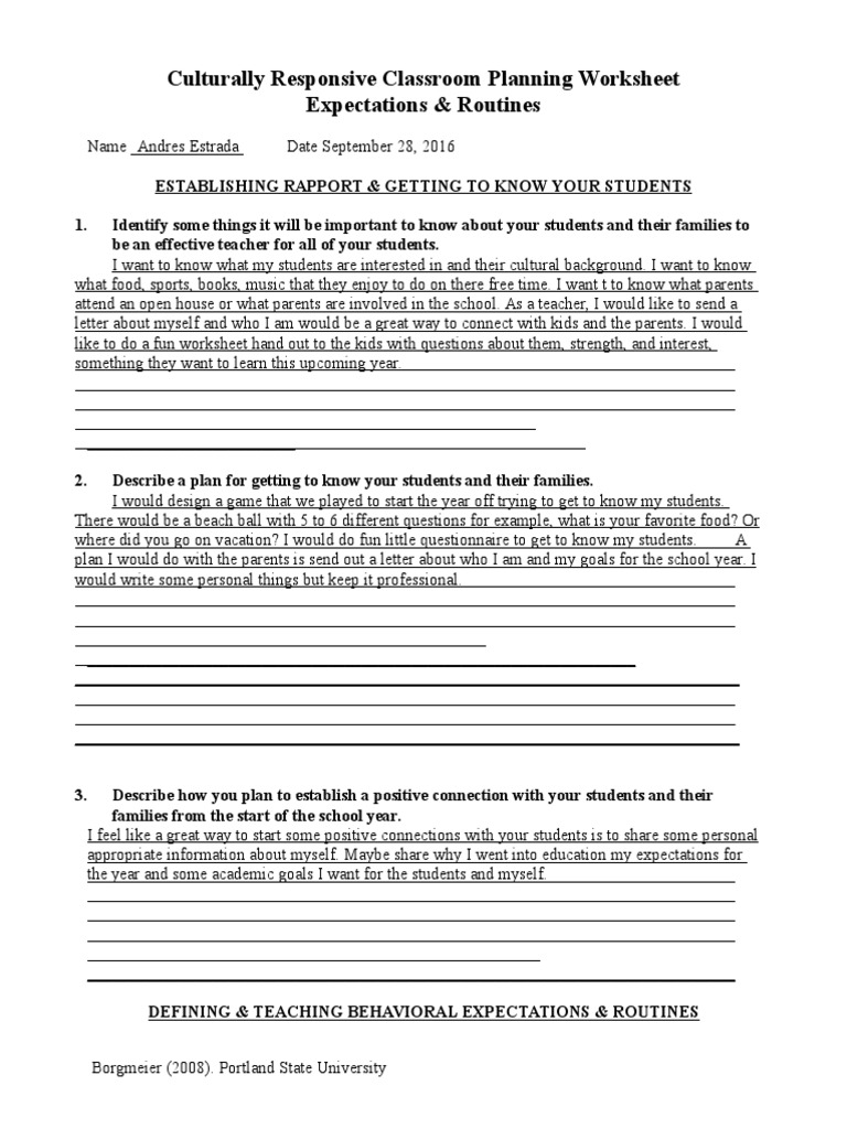 Culturally Responsive Classroom Guide | PDF | Reinforcement | Lesson Plan