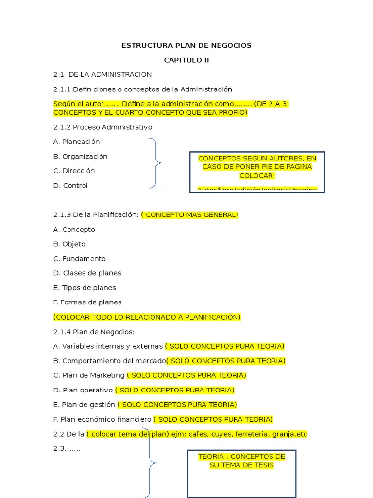 Estructura Capitulo 2 Tesis