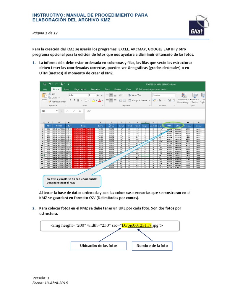 Manual KMZ | PDF | Sistema coordinado | Archivo de computadora