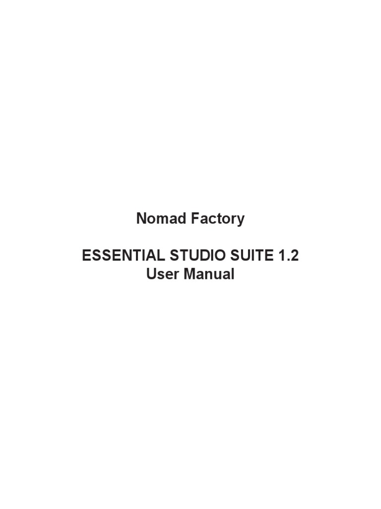 ESS User Manual v1.2-1.5 | PDF | Equalization (Audio) | Sound Production