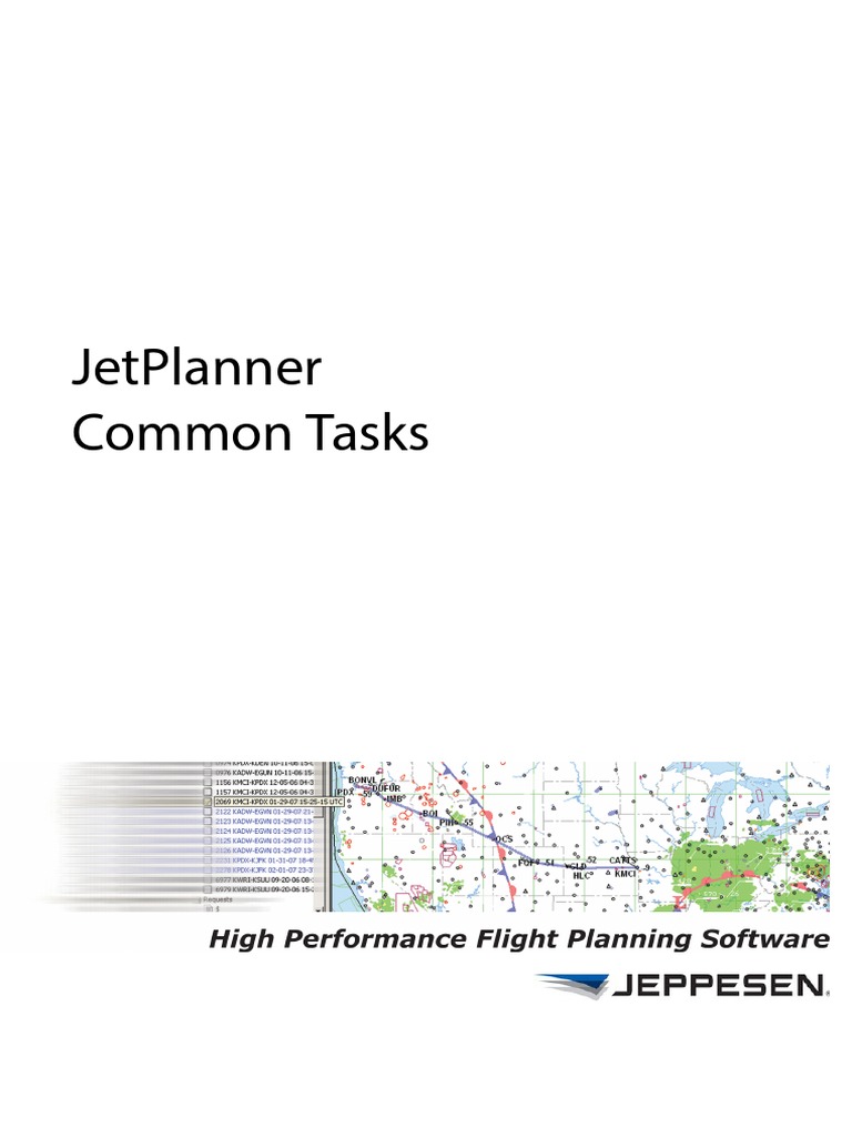 JetPlanner Common Tasks A4 | Instrument Flight Rules | Visual Flight Rules