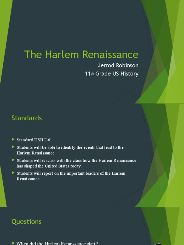 Understanding the Harlem Renaissance | PDF | History