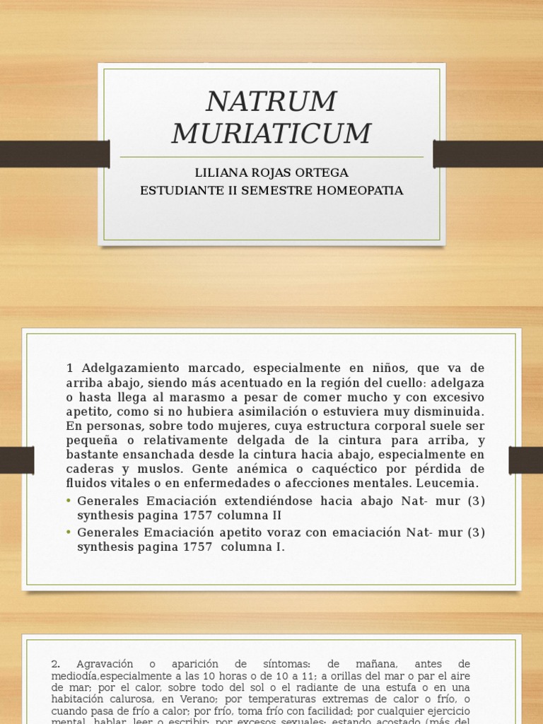Natrum Muriaticum | PDF | Estreñimiento | Heces