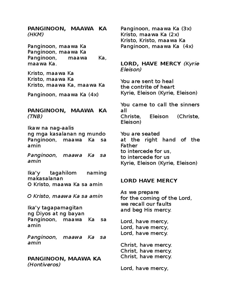 Service Songs | PDF