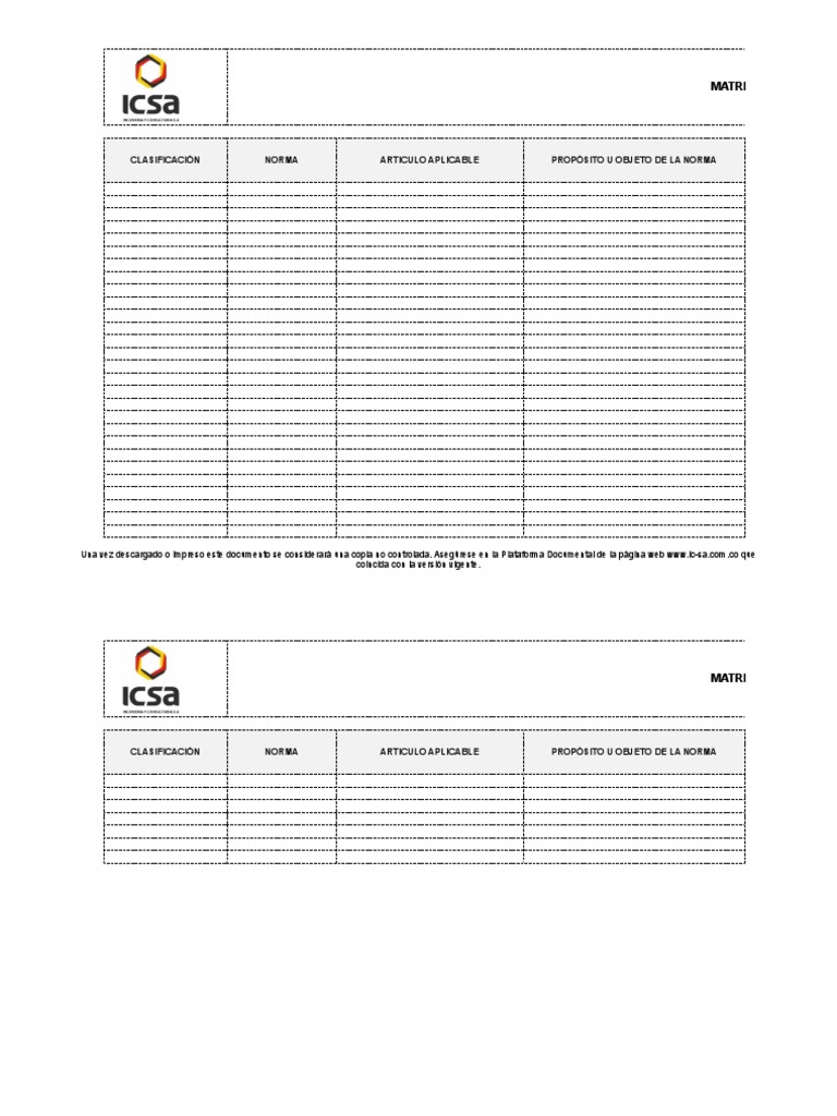 Hseq-F-006 Matriz Requi Legales | PDF