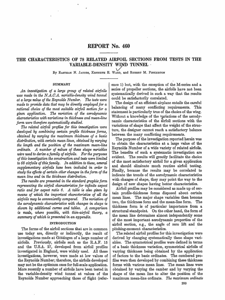 Naca Report 460 PDF | PDF