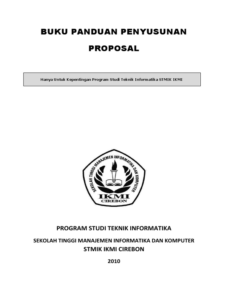 Buku Panduan Penyusunan Proposal | PDF