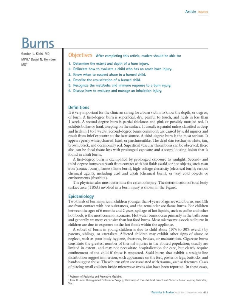 Burns | PDF | Burn | Inflammation