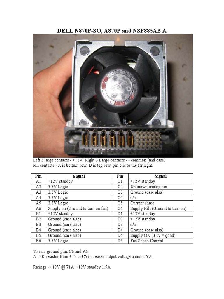 Dell A870P-N870P | PDF