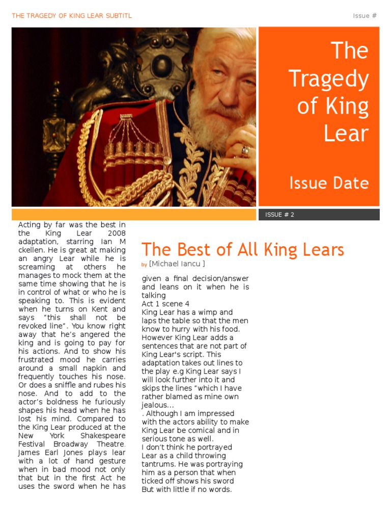 King Lear 2 | PDF | King Lear