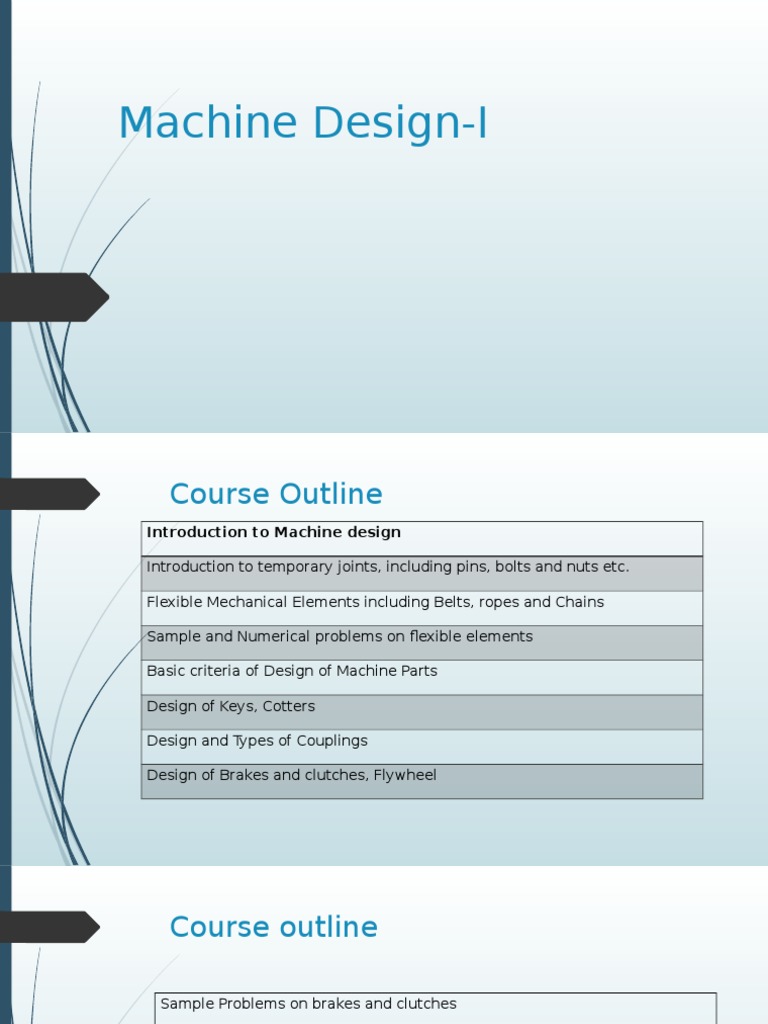 Machine Design I | Download Free PDF | Engineering Design Process ...