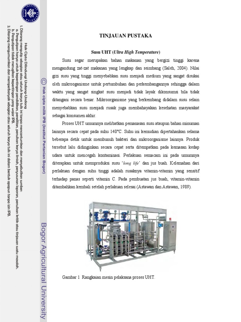 Dasar Teori Susu Uht | PDF