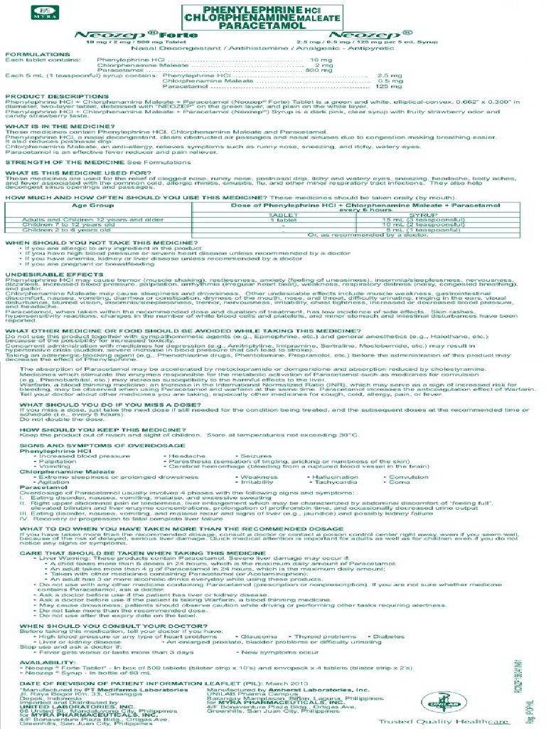 Neozep | PDF