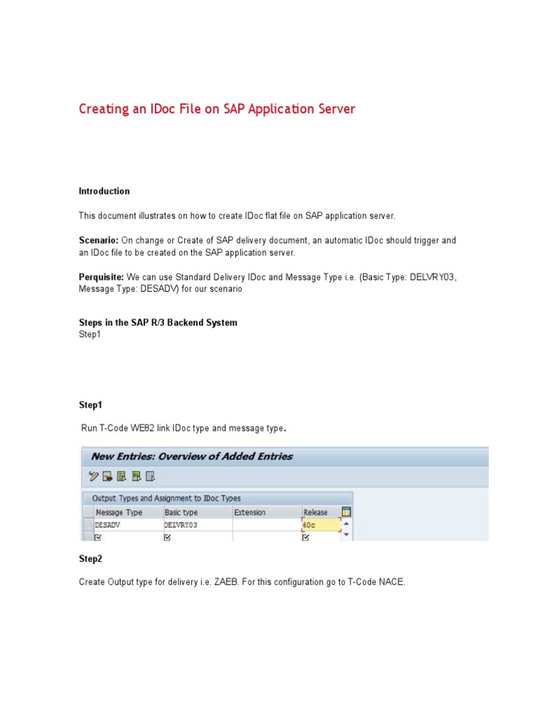 Creating An IDoc File On SAP Application Server | PDF | Subroutine | Software Engineering