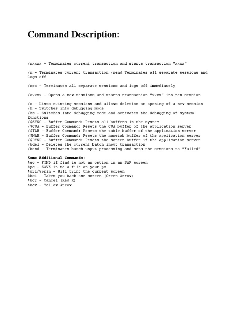 Command Description:: Some Additional Commands | PDF