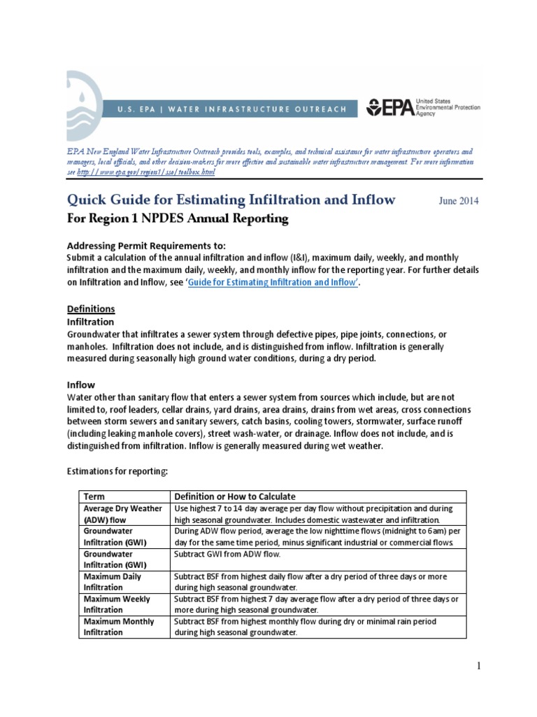 Estimating Infiltration in Flow | PDF | Sanitary Sewer | Storm Drain
