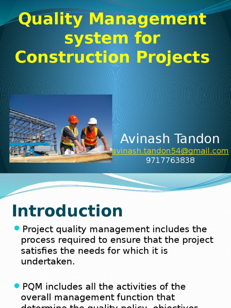 Quality Management in Construction Projects | PDF | Project Management ...