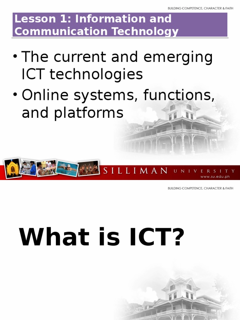 Ict - Lesson 1 | PDF | Technological Convergence | Web 2.0