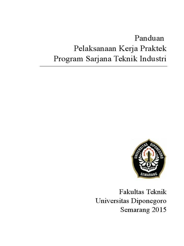 Panduan Kerja Praktek TI Undip | PDF