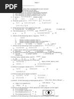 MCQ On Sets | PDF | Set (Mathematics) | Integer