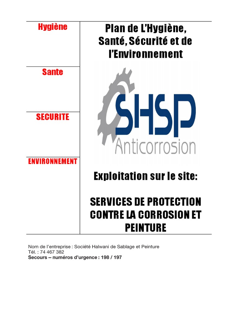 Hsse Plan | PDF | Sécurité | Environnement naturel