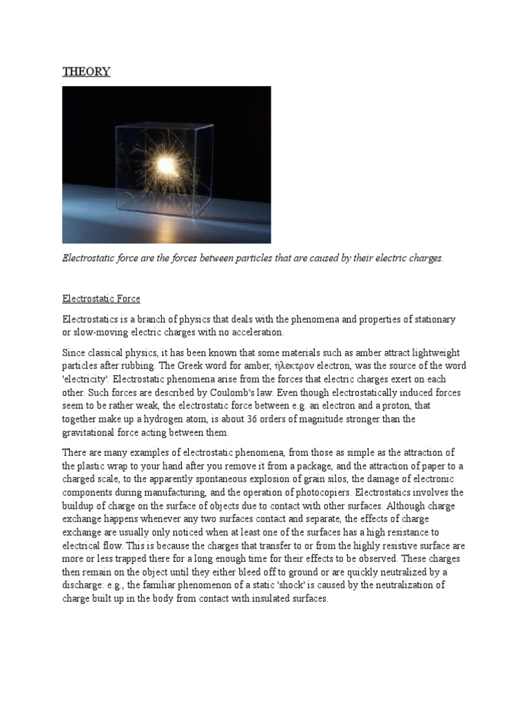 Understanding Electrostatic Forces | PDF | Electrostatics | Electric Charge