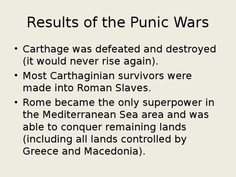 Results of Punic Wars Slides 1 | PDF