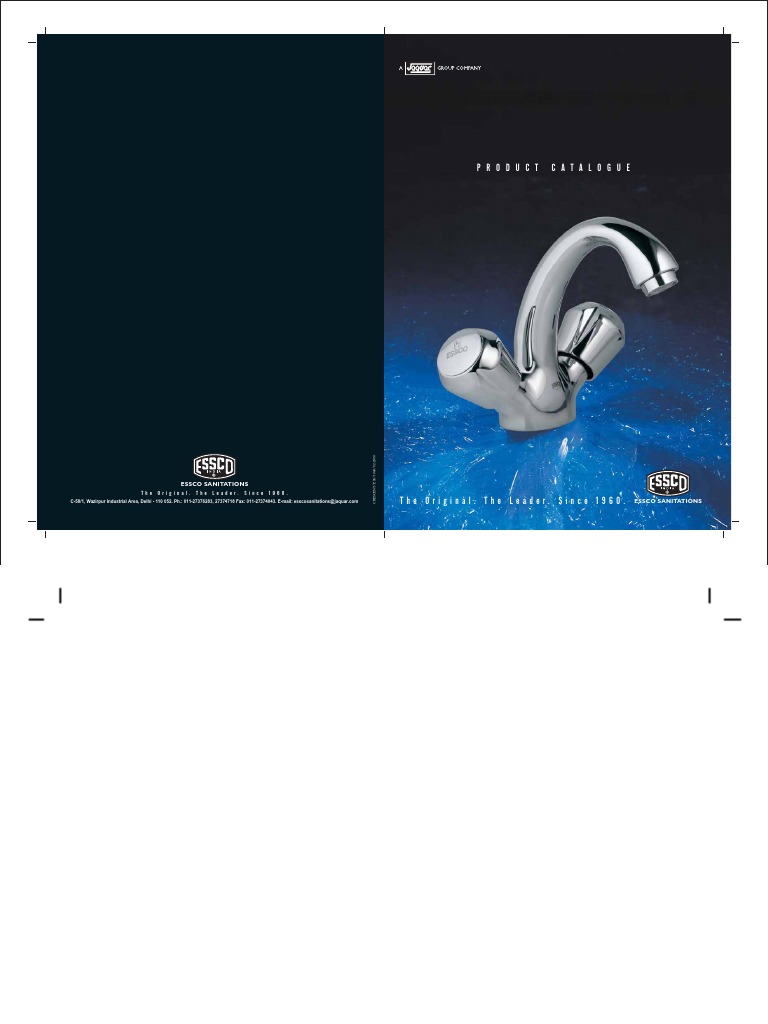 Essco Bathware Catalogue 2024 PDF | PDF | Tap (Valve) | Shower